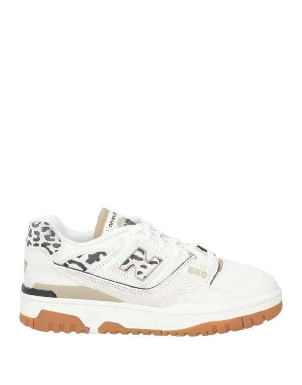 NEW BALANCE Leather Sneakers - White