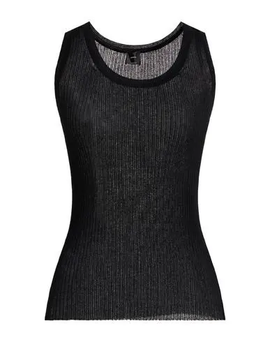 Pinko Ribbed-knit Top - Black