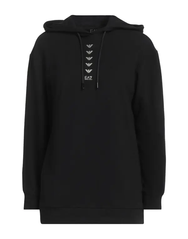 EA7 Cotton-elastane Sweatshirt - Black