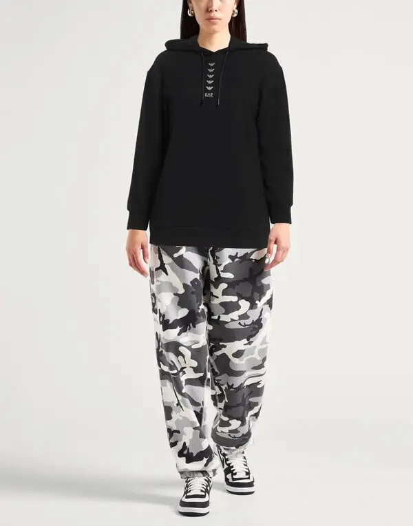 EA7 Cotton-elastane Sweatshirt - Black