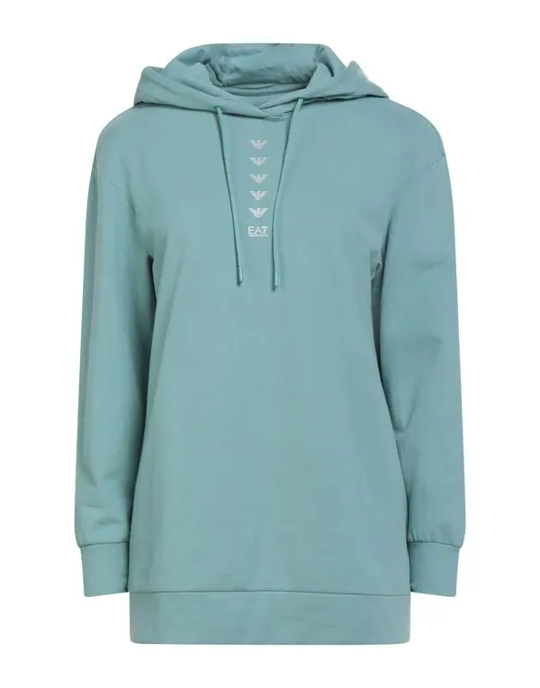 EA7 Cotton-elastane Sweatshirt - Blue