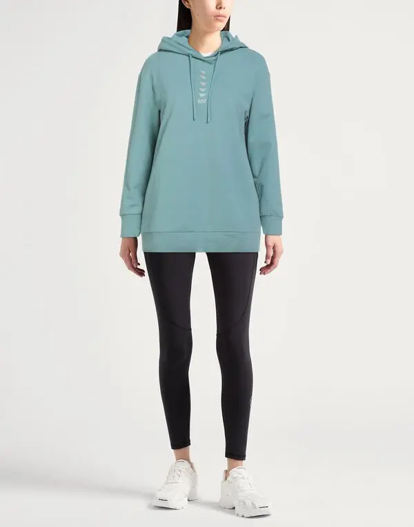 EA7 Cotton-elastane Sweatshirt - Blue