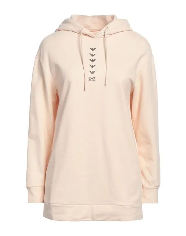 EA7 Cotton-elastane Sweatshirt - Cream
