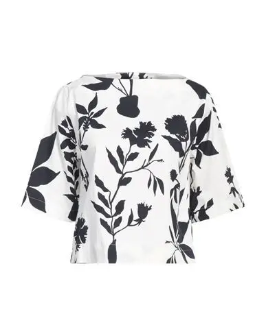 Alpha Studio Floral-print Top - White