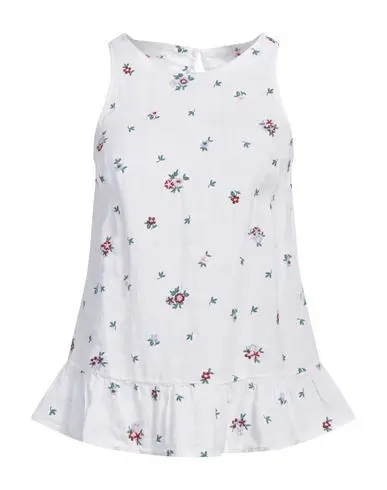 120% Lino Linen Floral-print Top