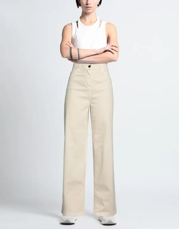 EMMA & GAIA Straight-leg Twill Pants