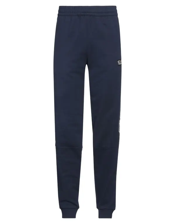 EA7 Pants Size Cotton, Polyamide, Polyester, Elastane - Blue