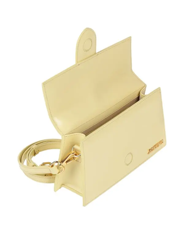 Jacquemus Le Grand Bambino Calfskin Handbag - Yellow