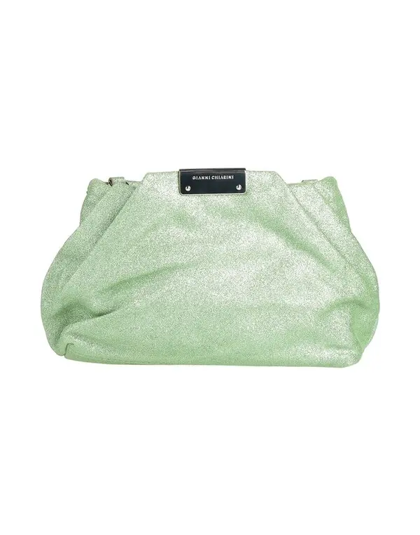 GIANNI CHIARINI Metallic Leather Clutch Bag