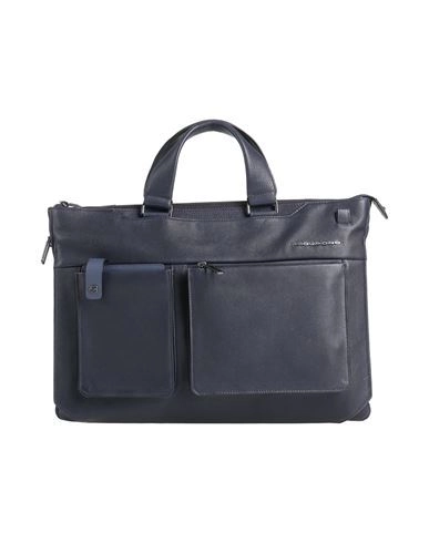 PIQUADRO Leather Computer Bag - Blue