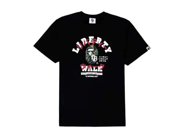 A BATHING APE X Lbwk Katakana College Tee Shirt