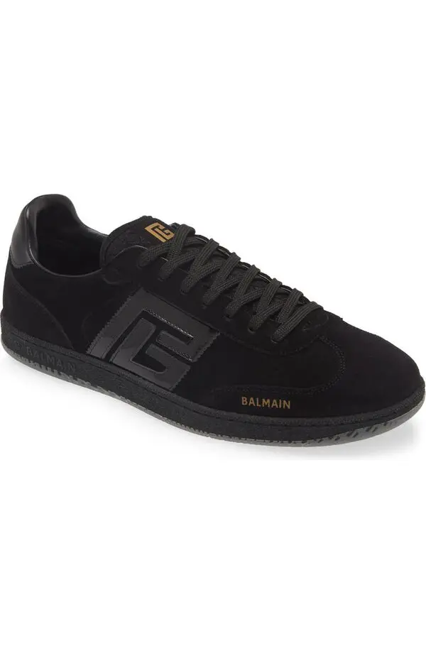 Balmain Swan Low Top Sneakers - Opa Black
