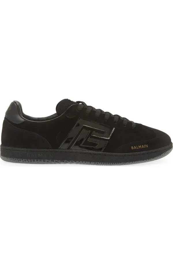 Balmain Swan Low Top Sneakers - Opa Black
