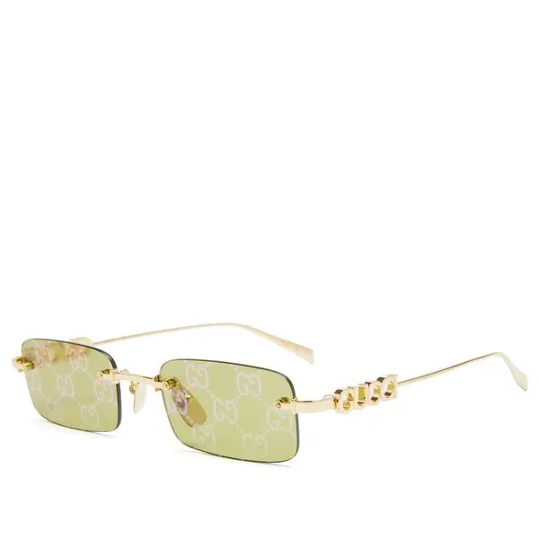 Gucci Gg1808s Sunglasses - Gold/green