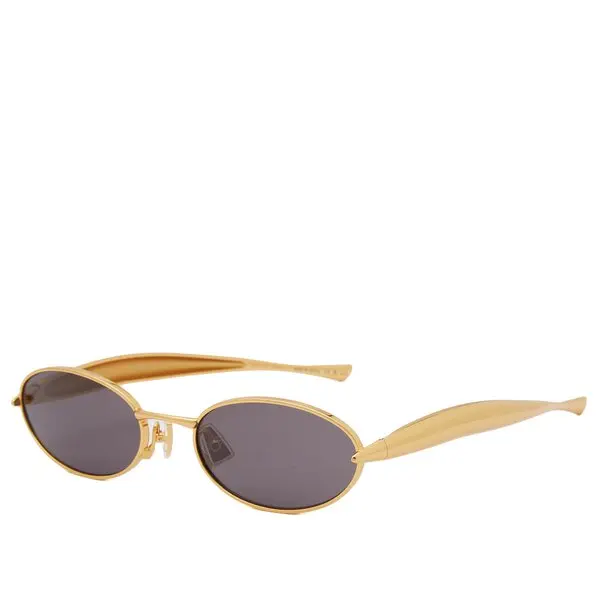 Bottega Veneta Sardine Sunglasses - Gold/grey