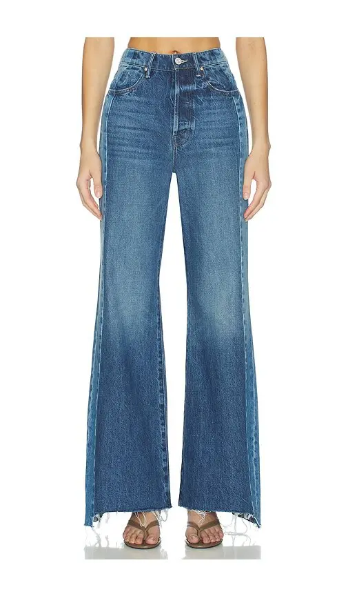 MOTHER The Tux Sidestepper Sneak Fray Jeans