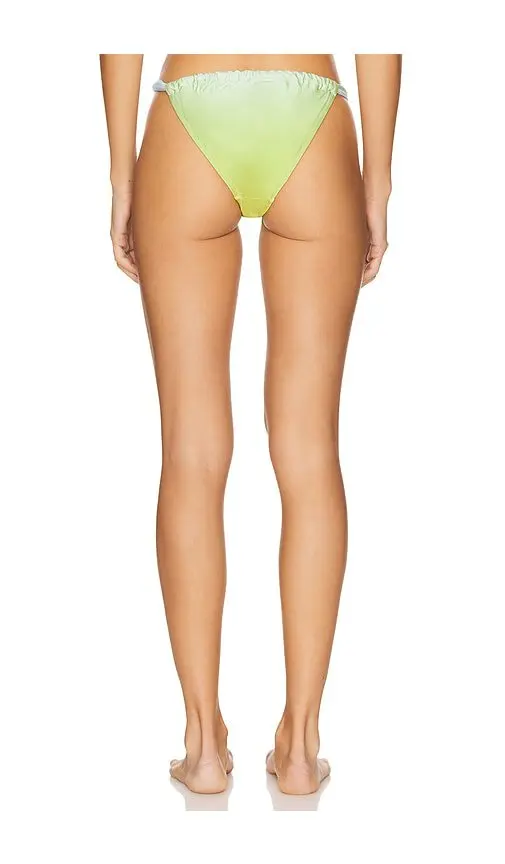 Solid & Striped Ellery Bikini Bottom - Sky & Chartreuse Ombre