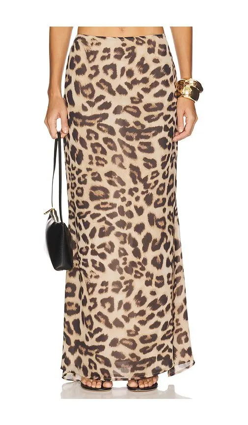 Superdown Nalani Maxi Skirt - Leopard