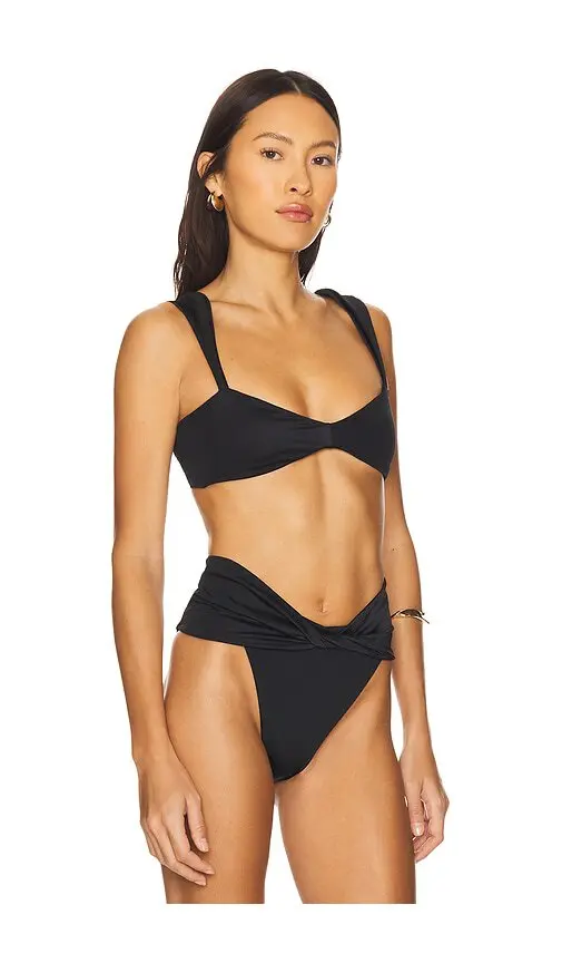 Agua Bendita Malory Bikini Top - Black