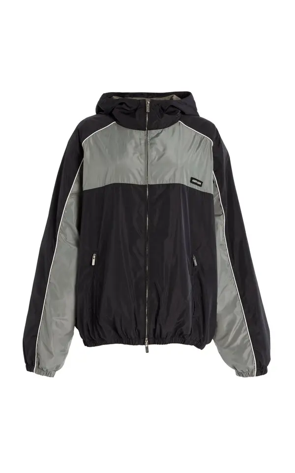 Miu Miu Recycled Nylon Windbreaker Jacket - Multi