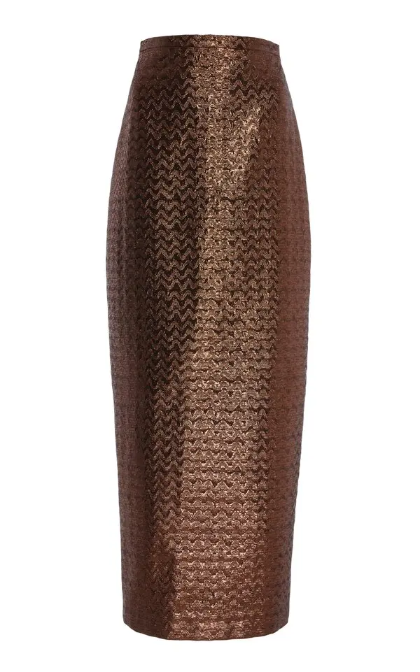SEV Jacquard Pencil Maxi Skirt