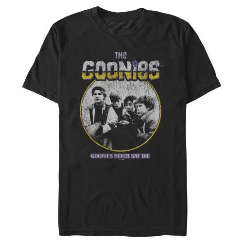 THE GOONIES Never Say Die Distressed Graphic T-shirt