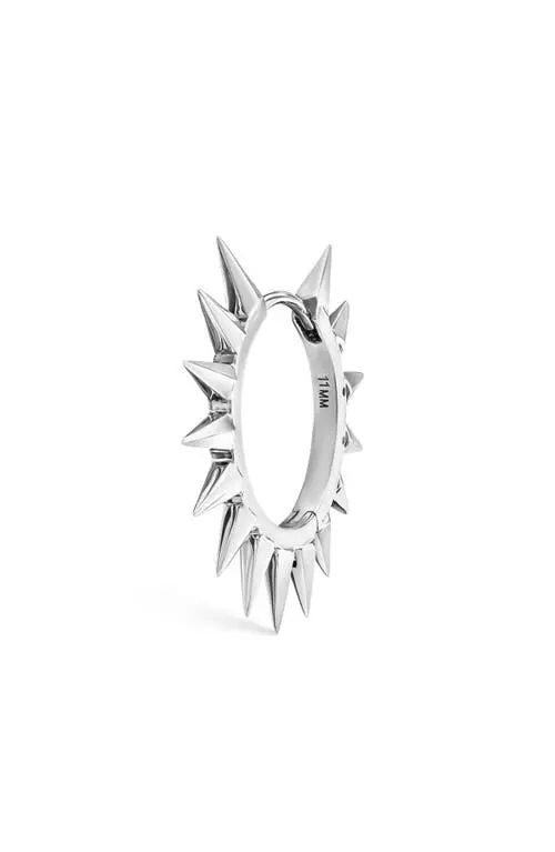 MARIA TASH Spike Hoop Earring - White Gold