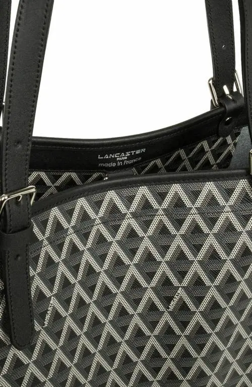 LANCASTER L Ikon Large Tote - Noir