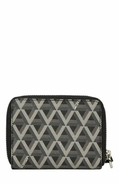 LANCASTER Back-to-back Zipped Wallet Ikon - Noir