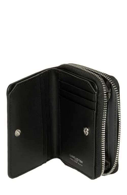 LANCASTER Back-to-back Zipped Wallet Ikon - Noir