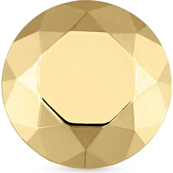 MARIA TASH Faceted Round Single Stud Earring - Yellow Gold