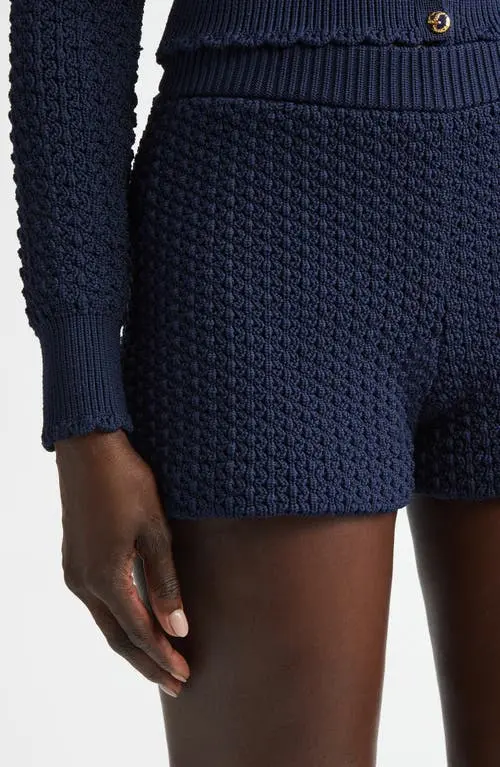 St. John Re-edition Textured Knit Shorts