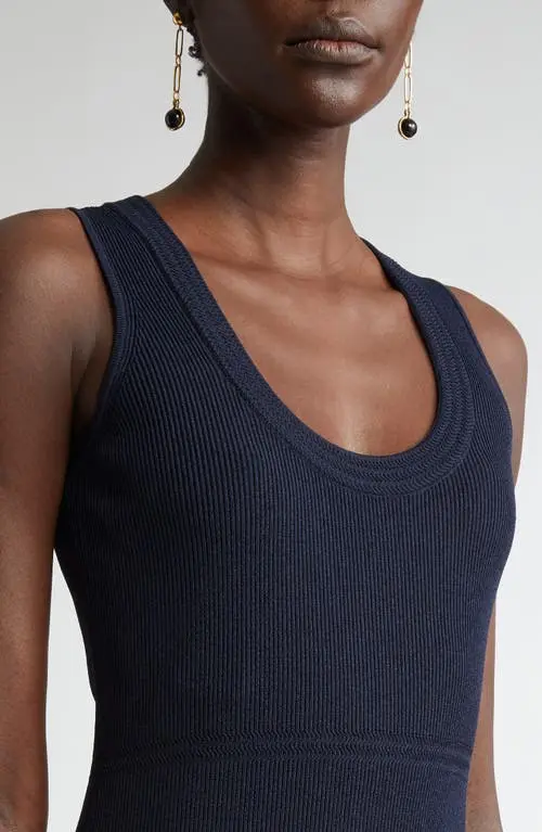 St. John Scoop Neck Tank Dress