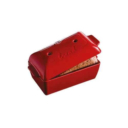 EMILE HENRY Bread Loaf Baker With Lid - Burgundy