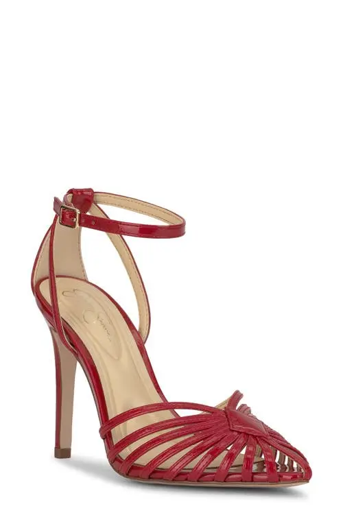 Jessica Simpson Paveri Pointed Toe Pumps - Red Muse