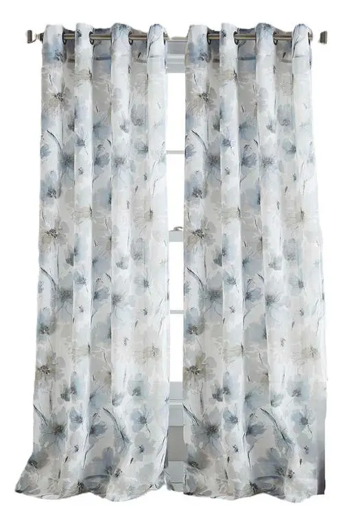 Dkny Modern Bloom Curtain Panel - Linen