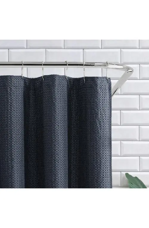 Dkny Modern Waffle Stitch Cotton Shower Curtain