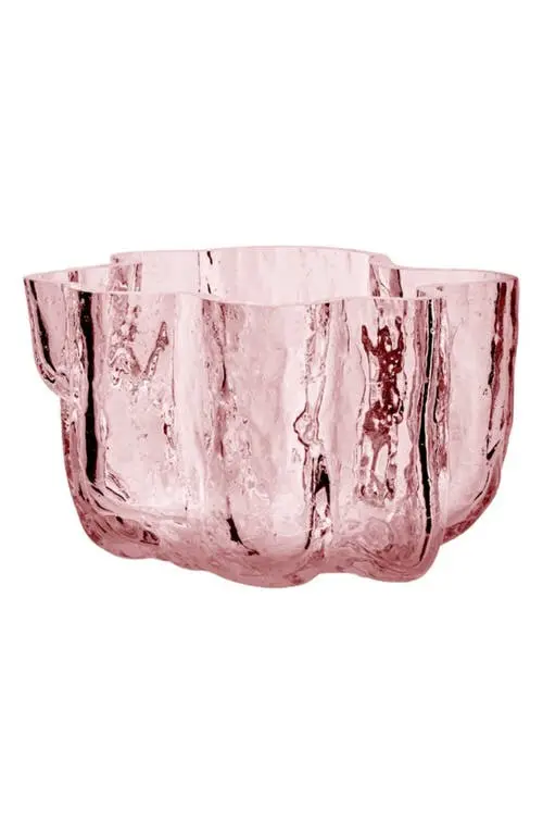 KOSTA BODA Small Crackle Bowl - Pink