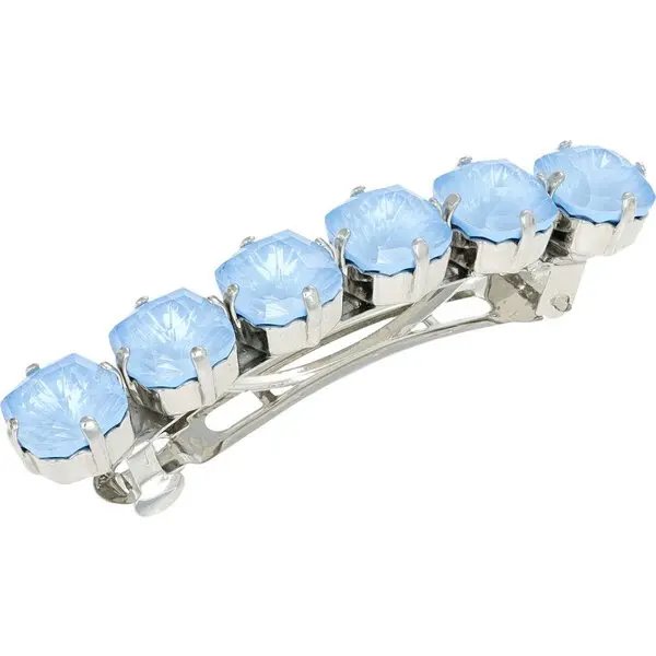 L. Erickson Colleen Crystal Barrette - Sky/ Silver