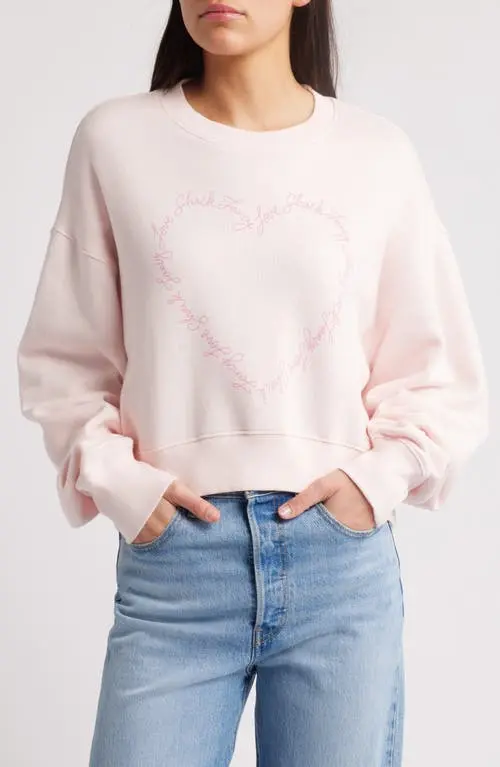 LoveShackFancy Aneria High-low Crop Sweatshirt