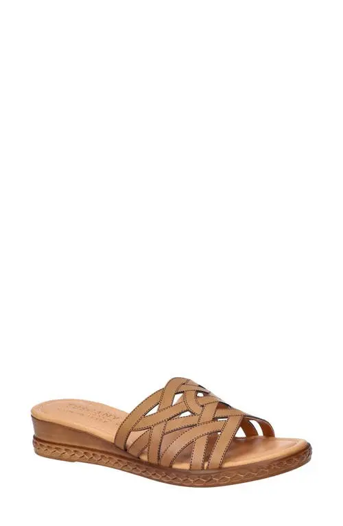 EASY WORKS BY EASY STREET Edda Slide Sandal - Cognac