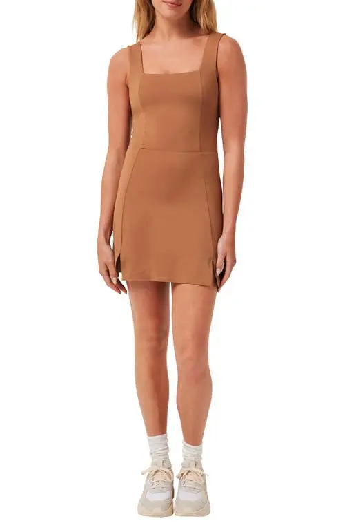 Travis Mathew Move Tank Minidress - Heather Chestnut