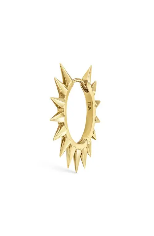MARIA TASH Mohawk Spike Hoop Earring - Yellow Gold