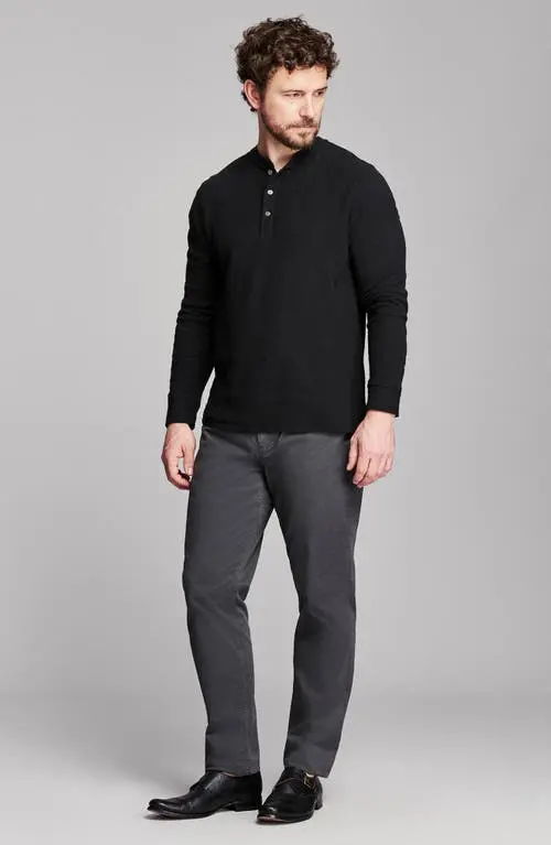 Billy Reid Slub Tuck Henley - Black