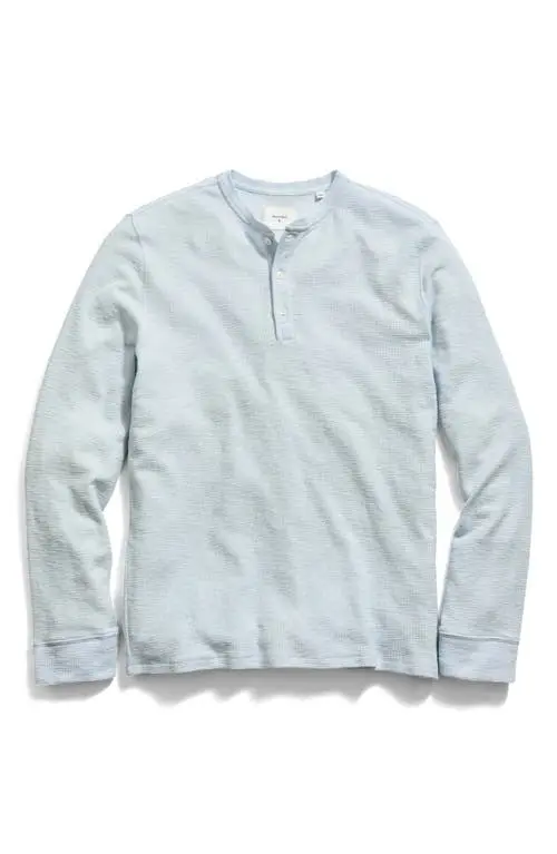 Billy Reid Slub Tuck Henley - Blue
