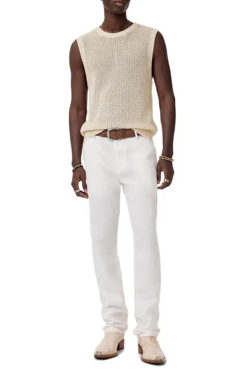 John Varvatos Augusto Chunky Wool & Linen Sweater Vest