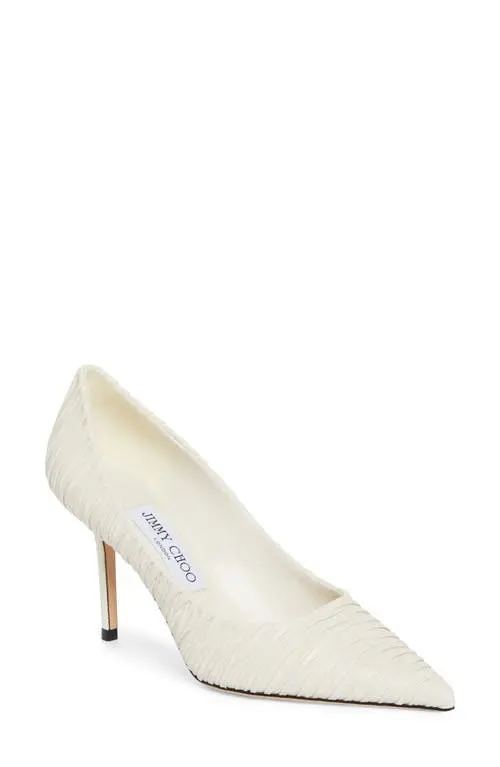 Buy JIMMY CHOO Love Ruched Pump Latte At 40% Off Editorialist