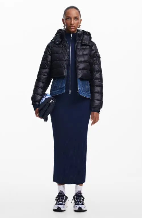 Desigual Mich Layered Puffer Coat