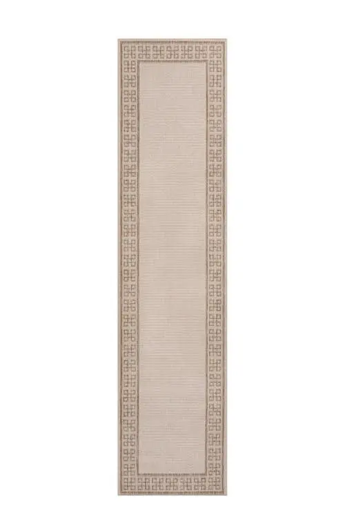 JONATHAN Y Athena Classic Geometric Border Indoor/outdoor Area Rug - Cream/beige