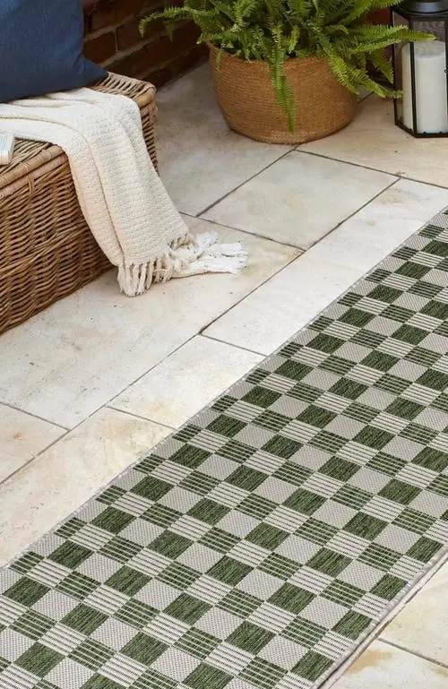 JONATHAN Y Aimee Traditional Cottage Checkerboard Indoor/outdoor Area Rug